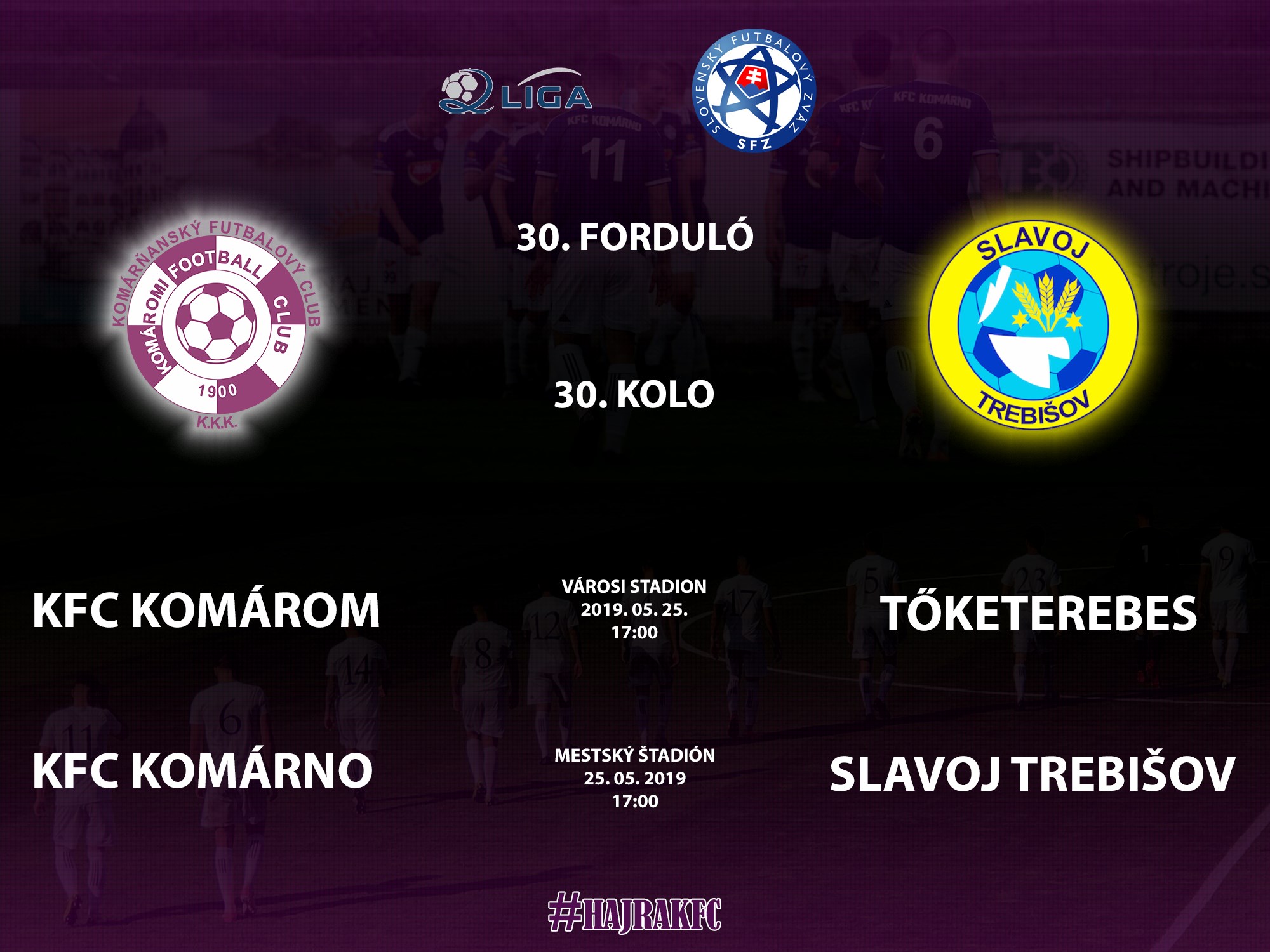 KFC Komárno – Slavoj Trebišov – Komárno dnes